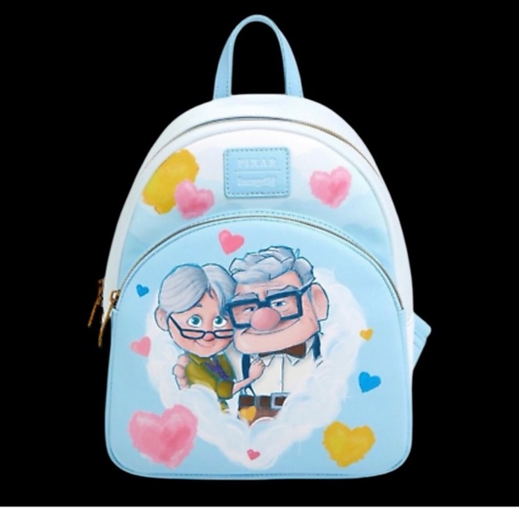 Loungefly | Bags | Loungefly Blue And White Pixar Backpack | Poshmark